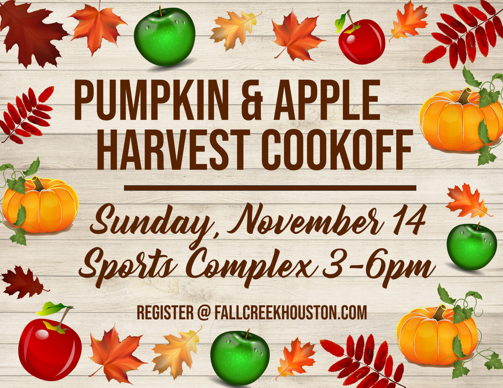 Pumpkin & Apple Harvest Cook-Off - Fall Creek
